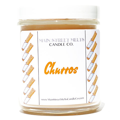 CHURROS Candle 9oz – Main Street Melts Candle Co.